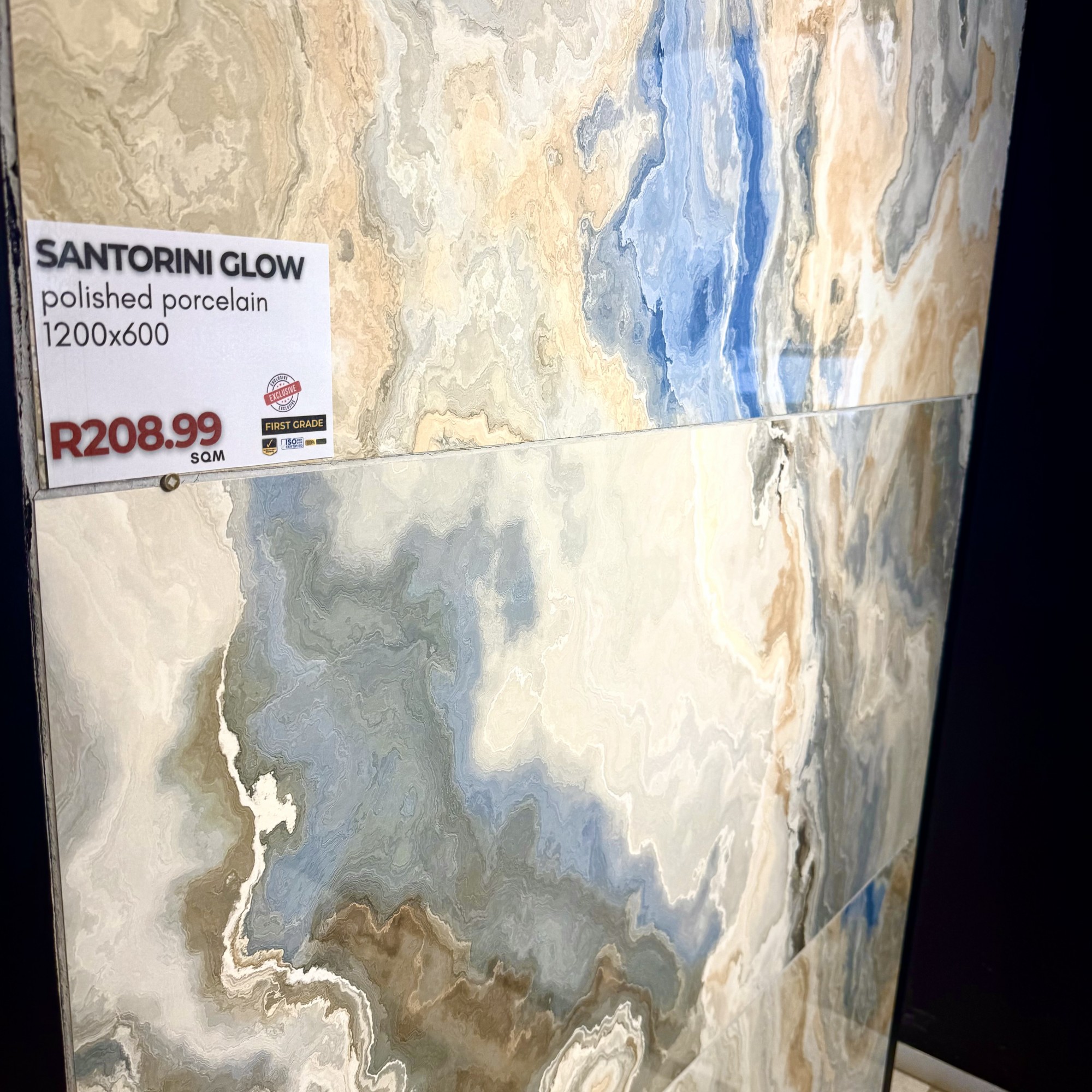 1200x600 Santorini Glow Polished Porcelain Tile